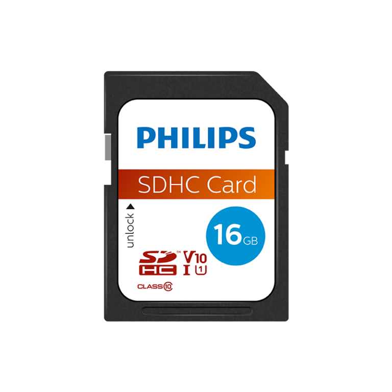 Philips SDHC/XC UHS-I U1 Kaart – Snelle Gegevensoverdracht