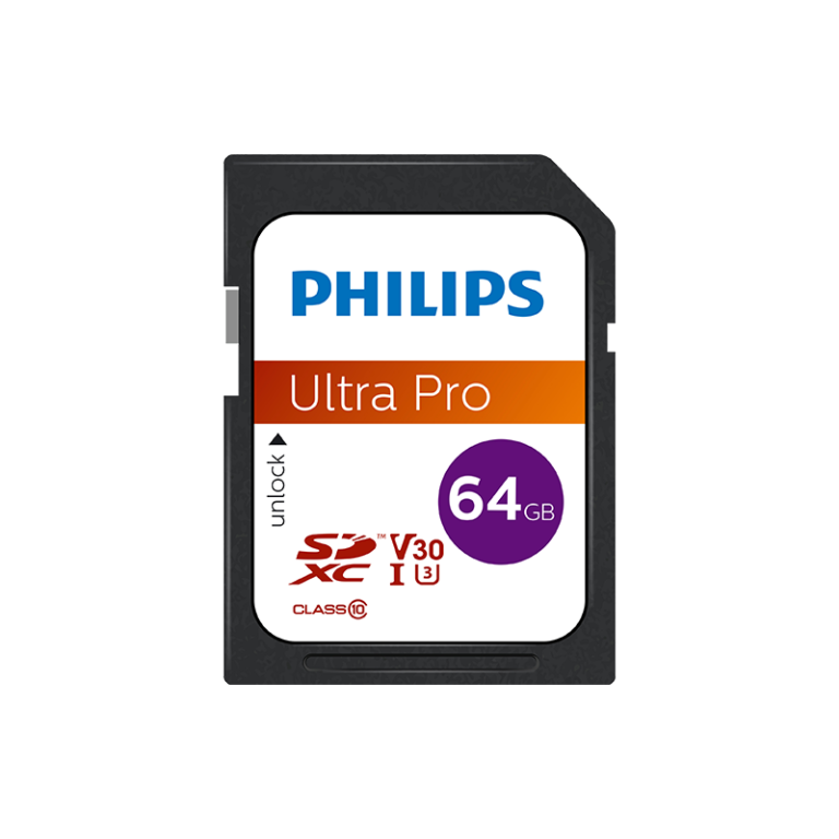 Philips SDXC UHS-I U3 Card – Fast Data Transfer 4K