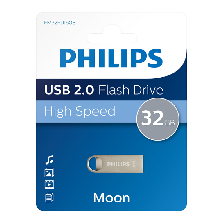 Philips USB 2.0 Moon – Stijlvolle en draagbare USB-stick